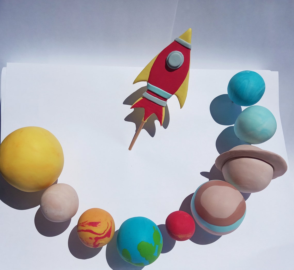 Fondant Planet Cake Toppers,planet Toppers, Fondant Planets,space ...