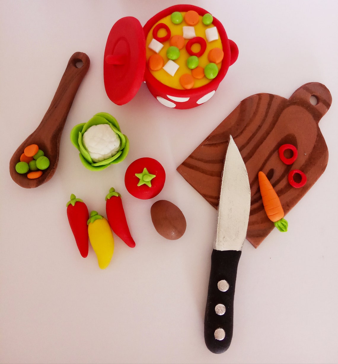 Cooking Fondant Cake Topper, Kitchen Themed Fondant Topper, Fondant Pot ...