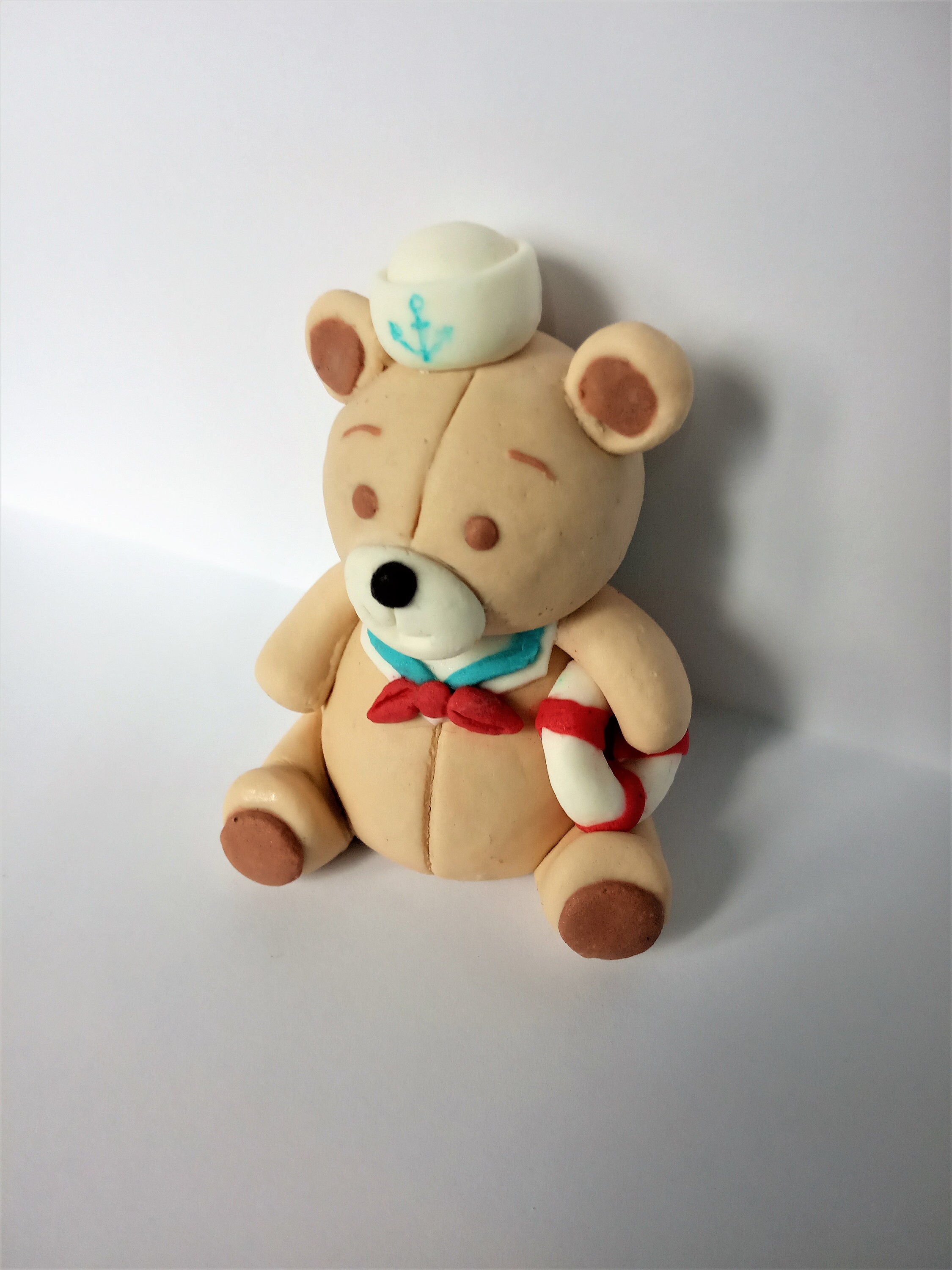 Seaman Bear Cake Topper Fondant Mariner Bear Cake Topper - Etsy