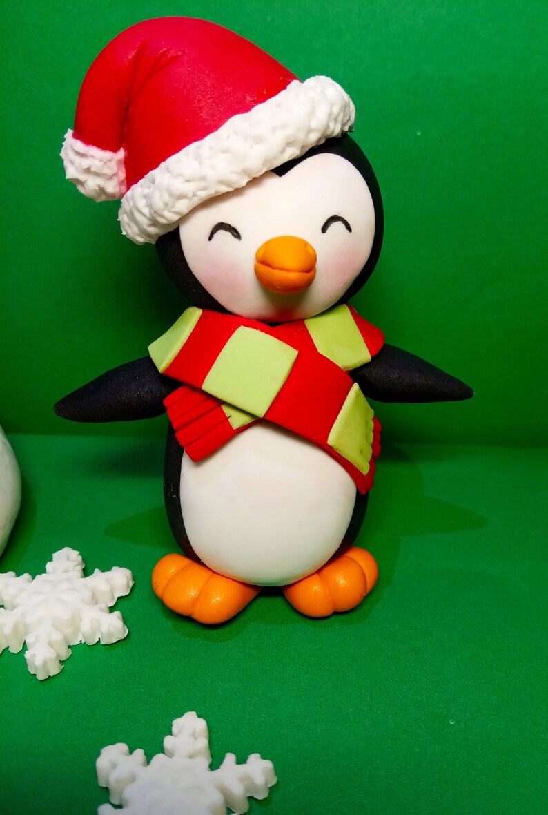 Penguin Cake Topper Penguins and Igloo Cake Topper Fondant | Etsy