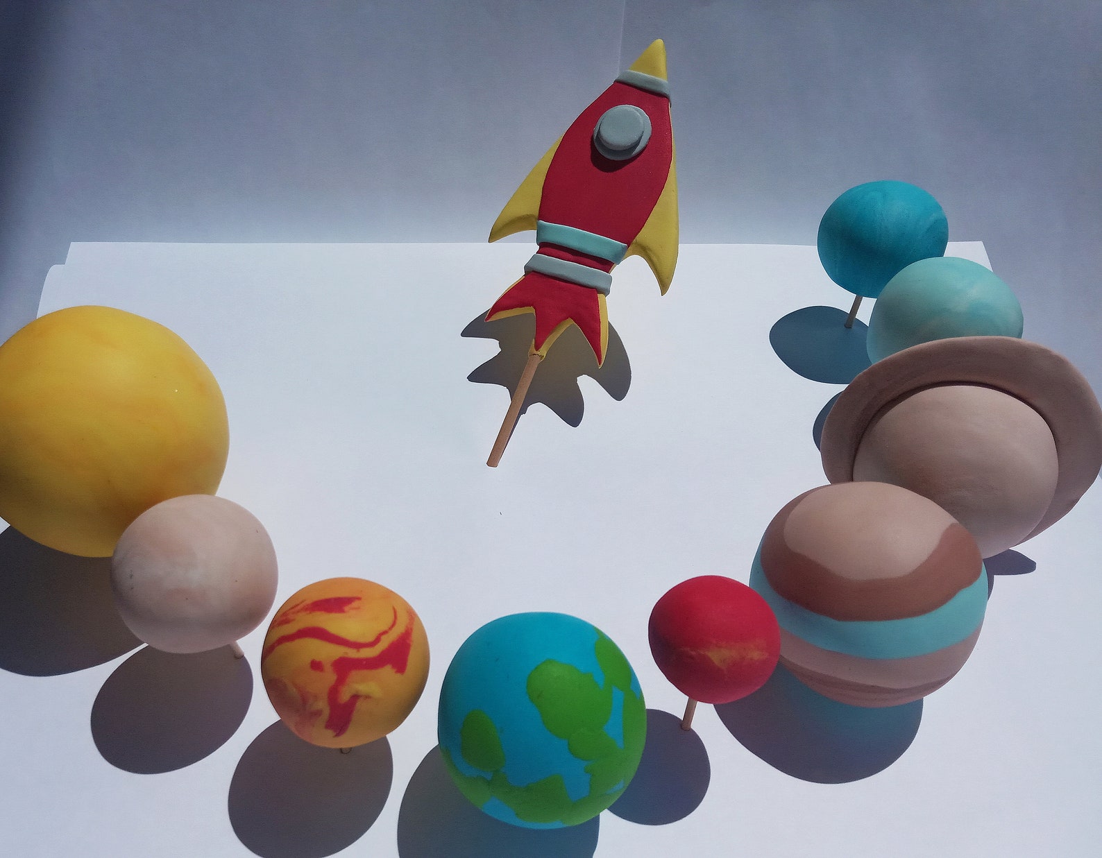 Fondant Planet Cake Toppers,planet Toppers, Fondant Planets,space ...