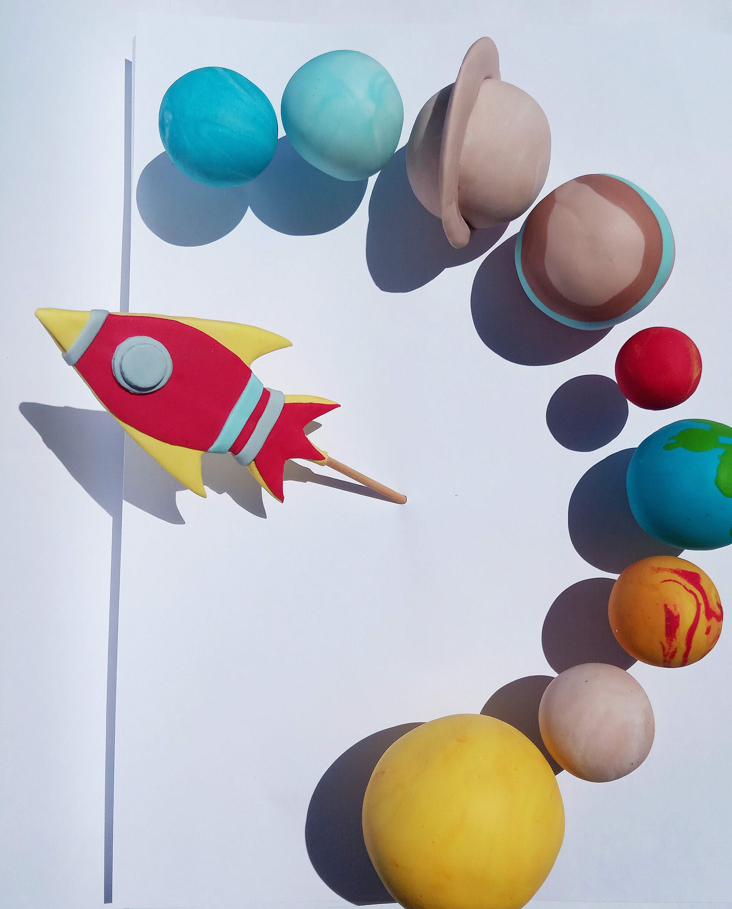 Fondant Planet Cake Toppers,planet Toppers, Fondant Planets,space ...