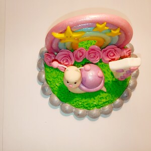 Snail Fondant Cake Topper, Birthday Cake Topper, 1st Birthday Cake ...