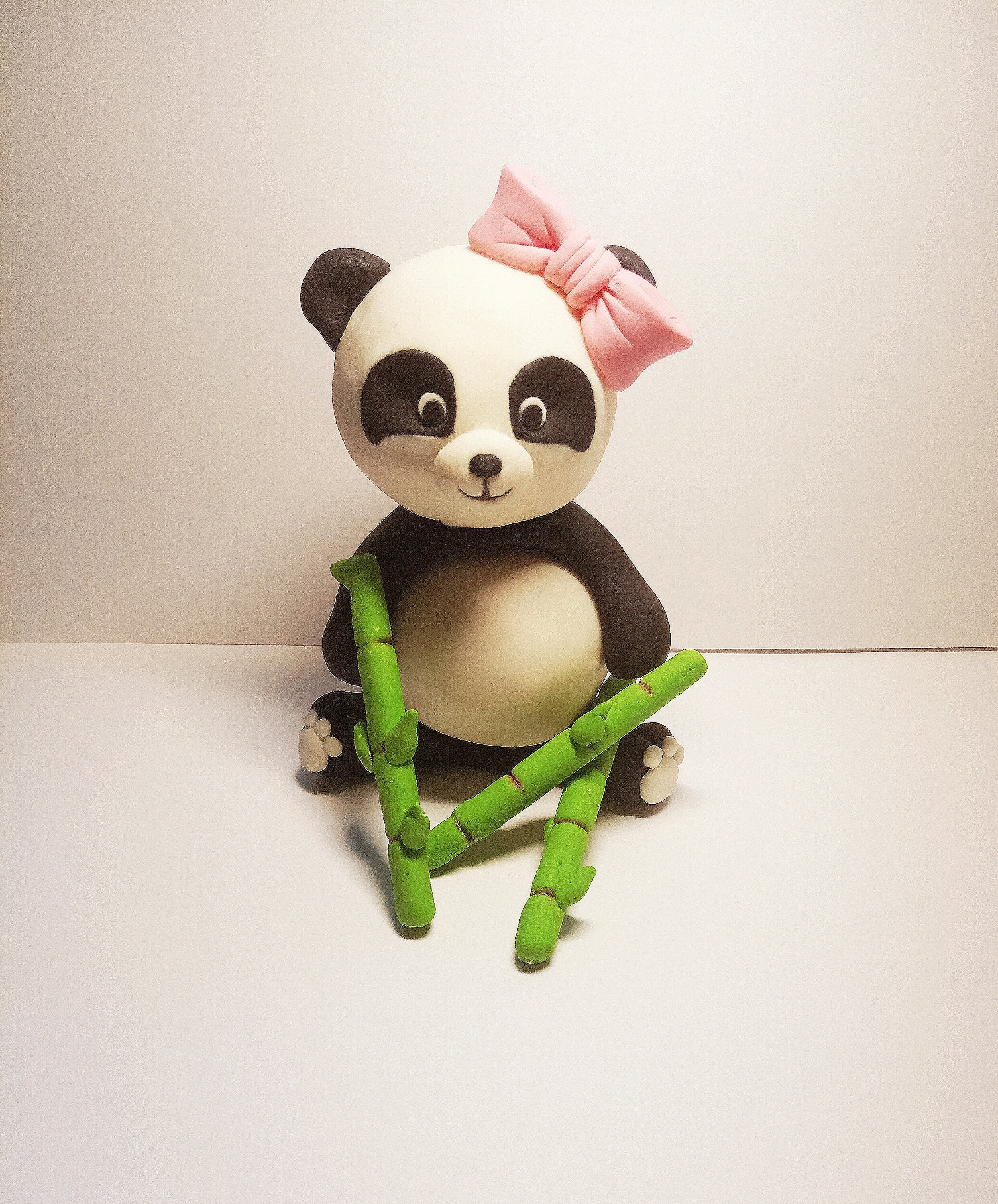 Fondant Panda Cake Topper for Birthday Party, Fondant Decorations ...
