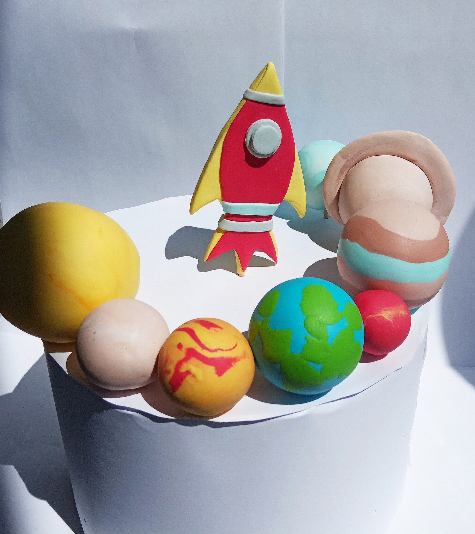 Fondant Planet Cake Toppers,planet Toppers, Fondant Planets,space ...