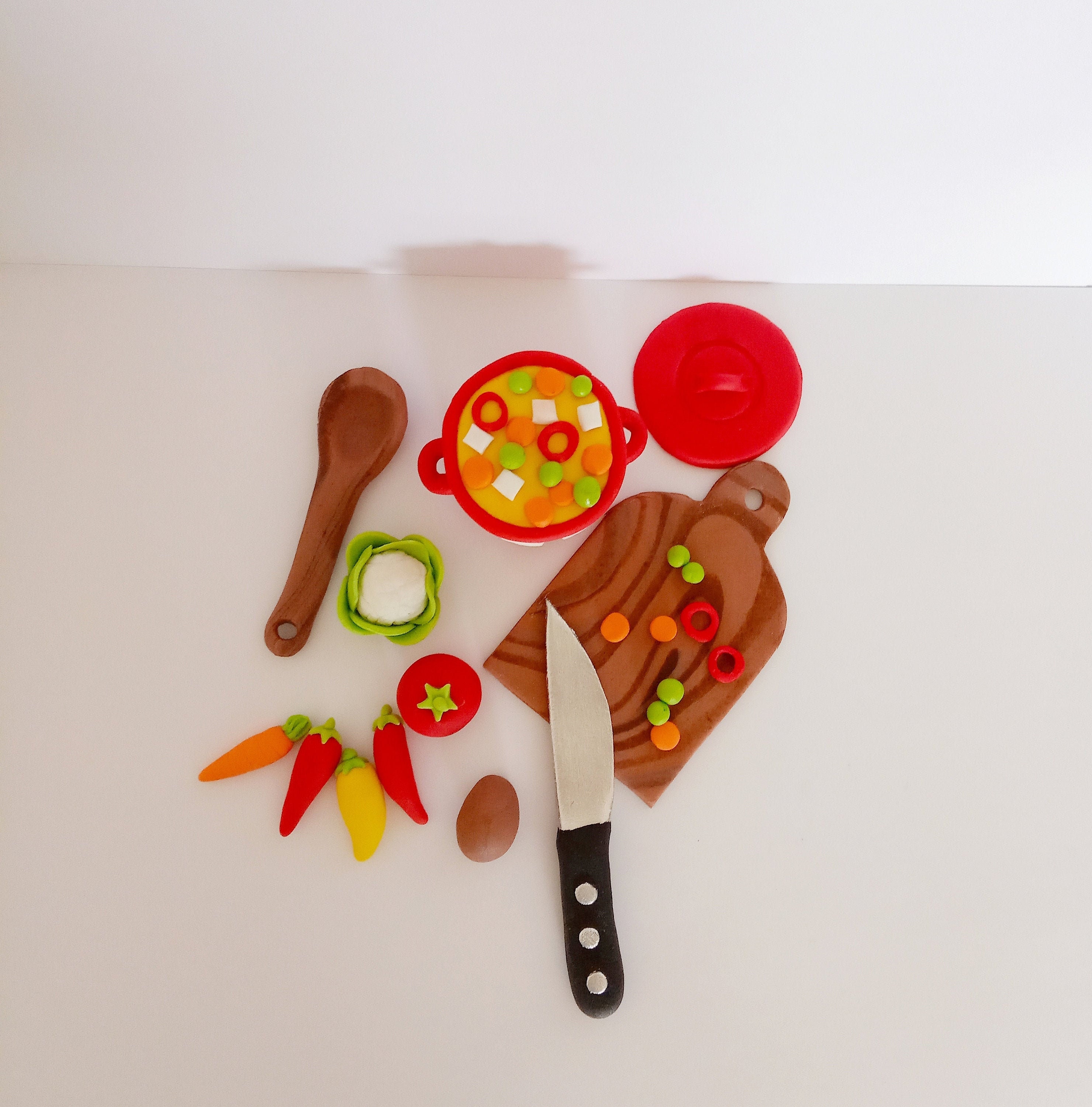 Cooking Fondant Cake Topper, Kitchen Themed Fondant Topper, Fondant Pot ...