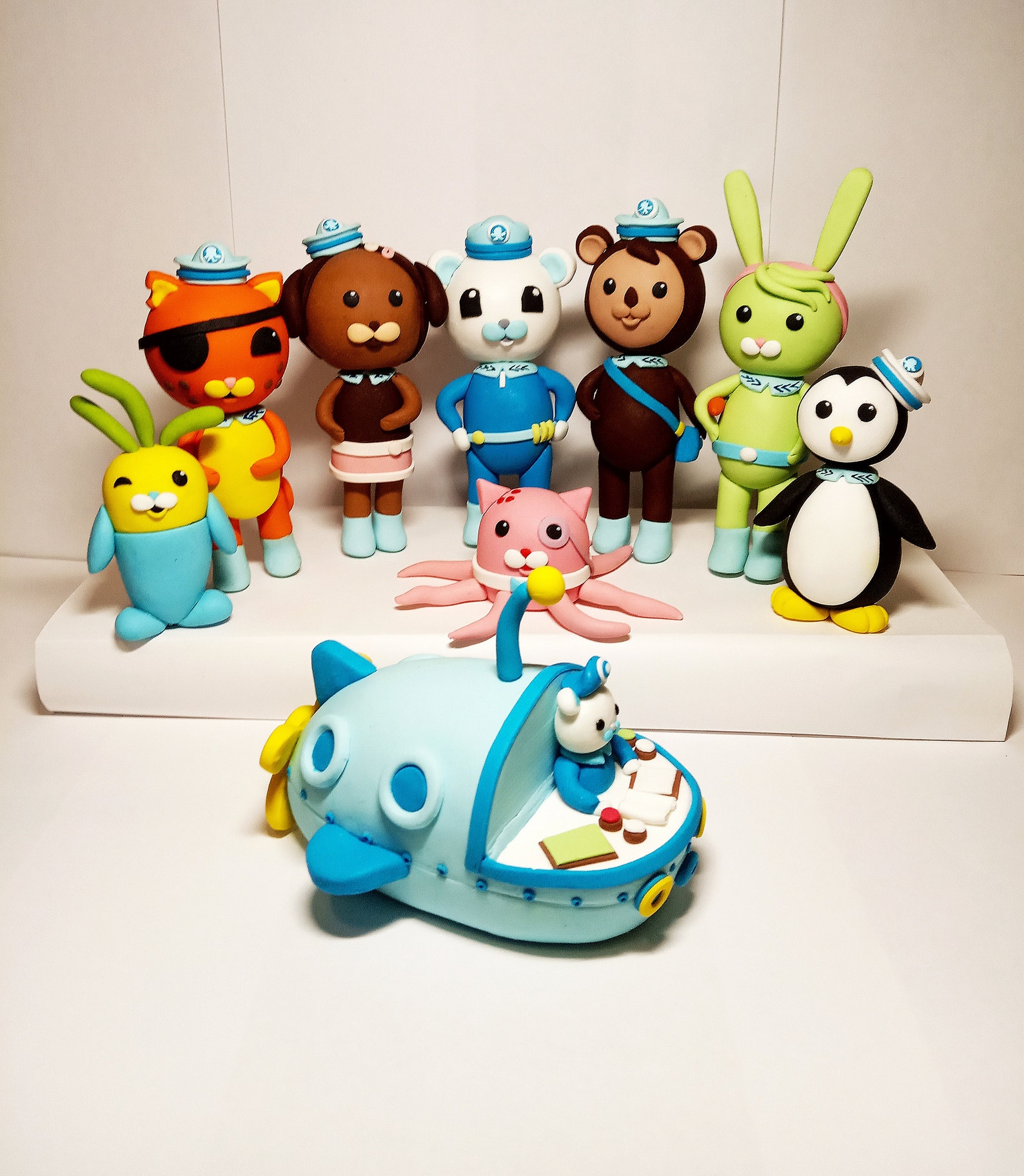 Octonauts Inspired Edible Birthday Cake Topper 8 Characters, Under the ...