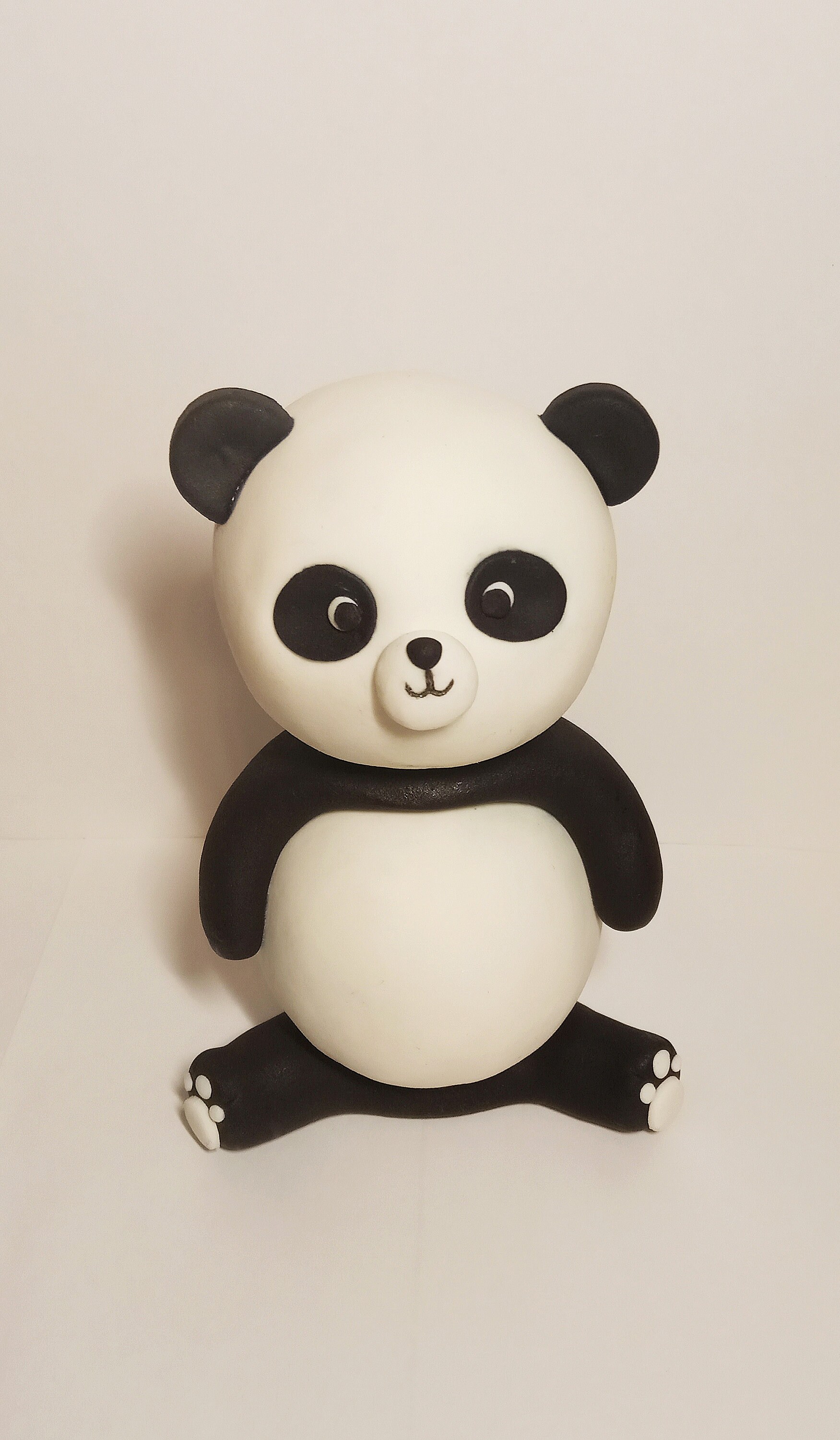 Fondant Panda Cake Topper for Birthday Party, Fondant Decorations ...