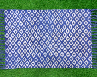 4x6 Ft Indian Handmade Dari Rug/cotton Rug/home Rug/ethnic | Etsy