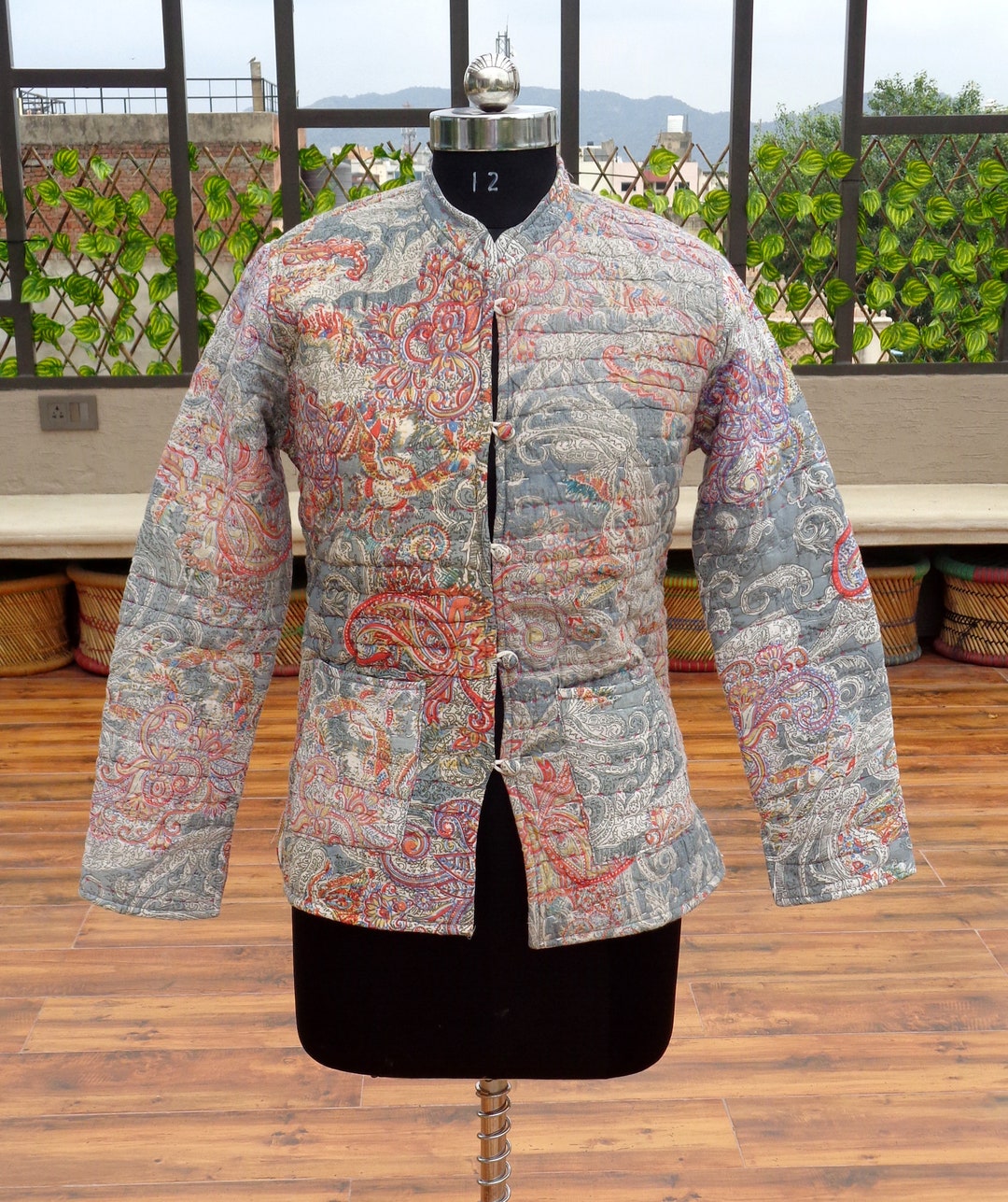 Indian Cotton Jacket Women Quilt Jacket Reversible Paisley - Etsy