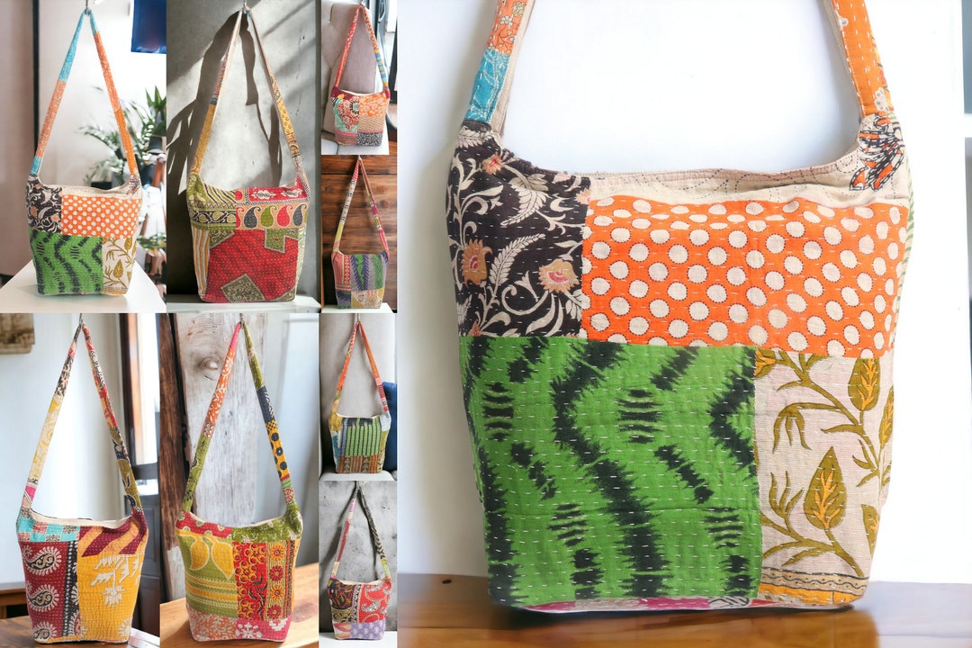 20 Pcs Wholesale Lot Kantha Bag Assorted Cross Body Kantha Tote Bag ...