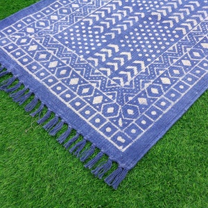 4x6 Ft Indian Handmade Dari Rug/cotton Rug/home Rug/ethnic - Etsy