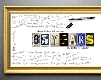 85th Birthday Sign Printable - Etsy