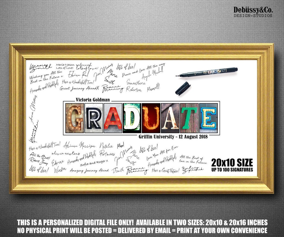 Graduation Party Guestbook for a Grad Party Guest Book, Gift for a ...