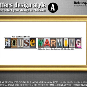 House Warming Party Decorations, Personalized New Home Gift ...