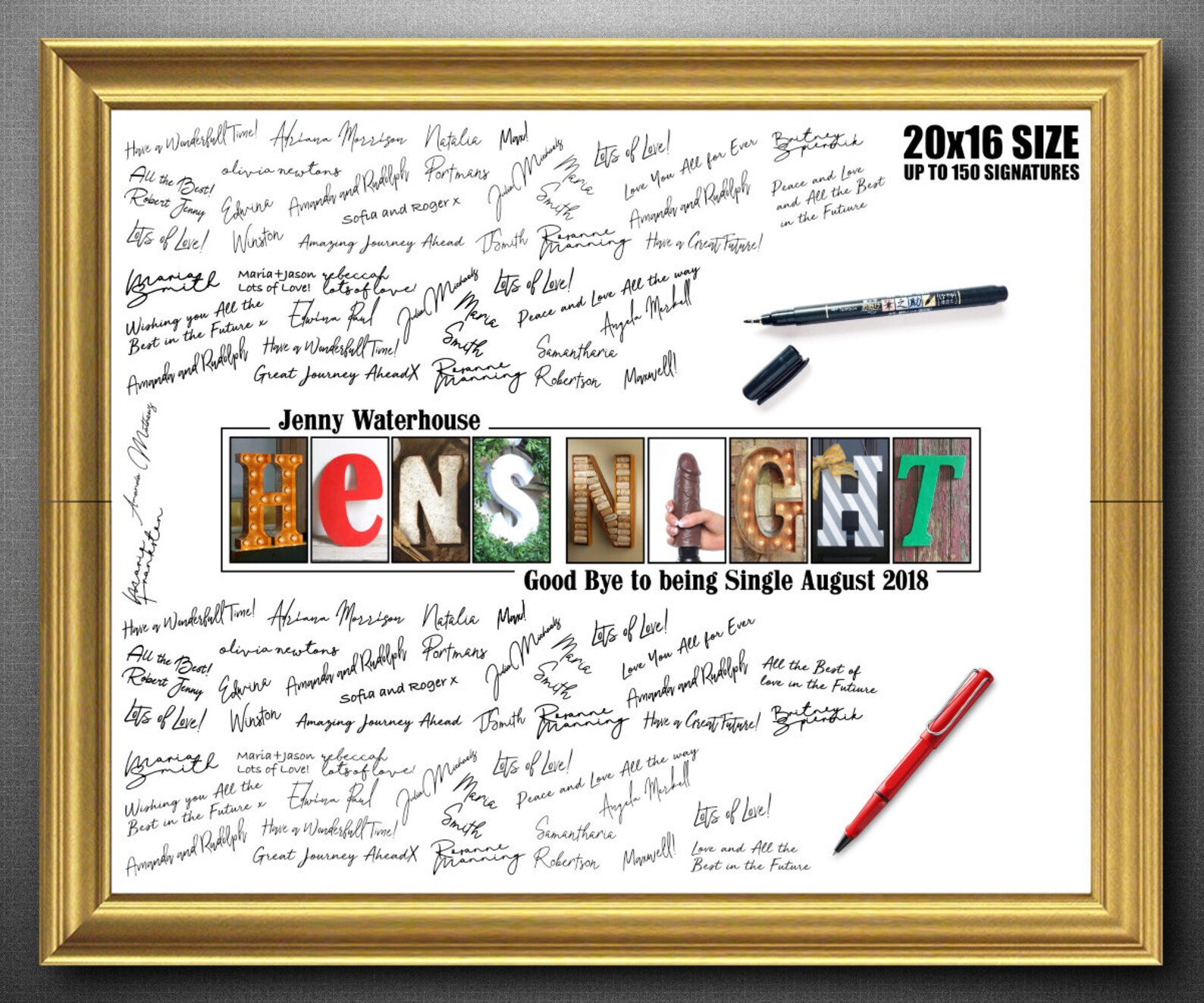 Personalized Hen Party Guest Book Custom Hen Do Gift Wishes - Etsy