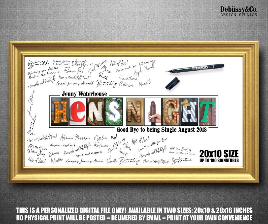 Personalized Hen Party Guest Book Custom Hen Do Gift Wishes - Etsy