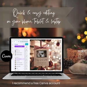 Wildflower Pregnancy Announcement: Gender Neutral Template (digital) - Etsy