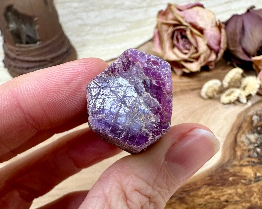 Raw Ruby Crystal Specimen, Natural Ruby Gemstone, Ruby Corundum ...