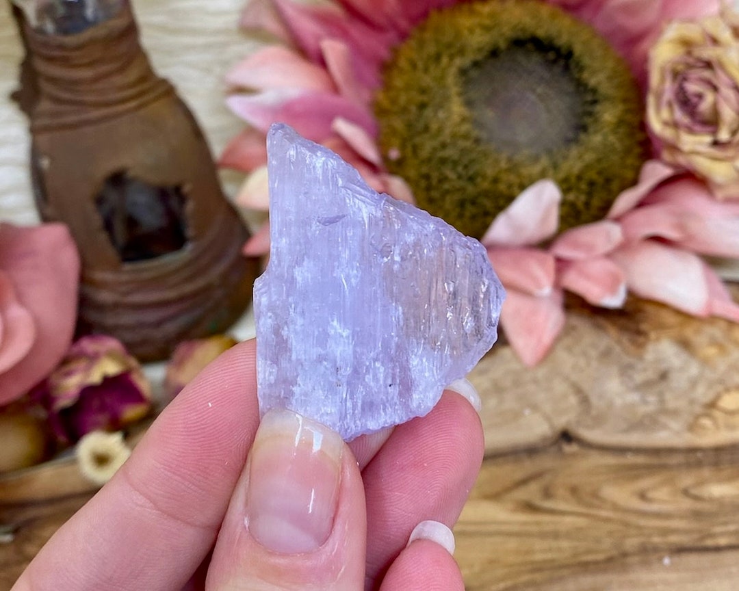 Pink Kunzite Crystal, Gemmy Spodumene Specimen W/ Natural Termination ...