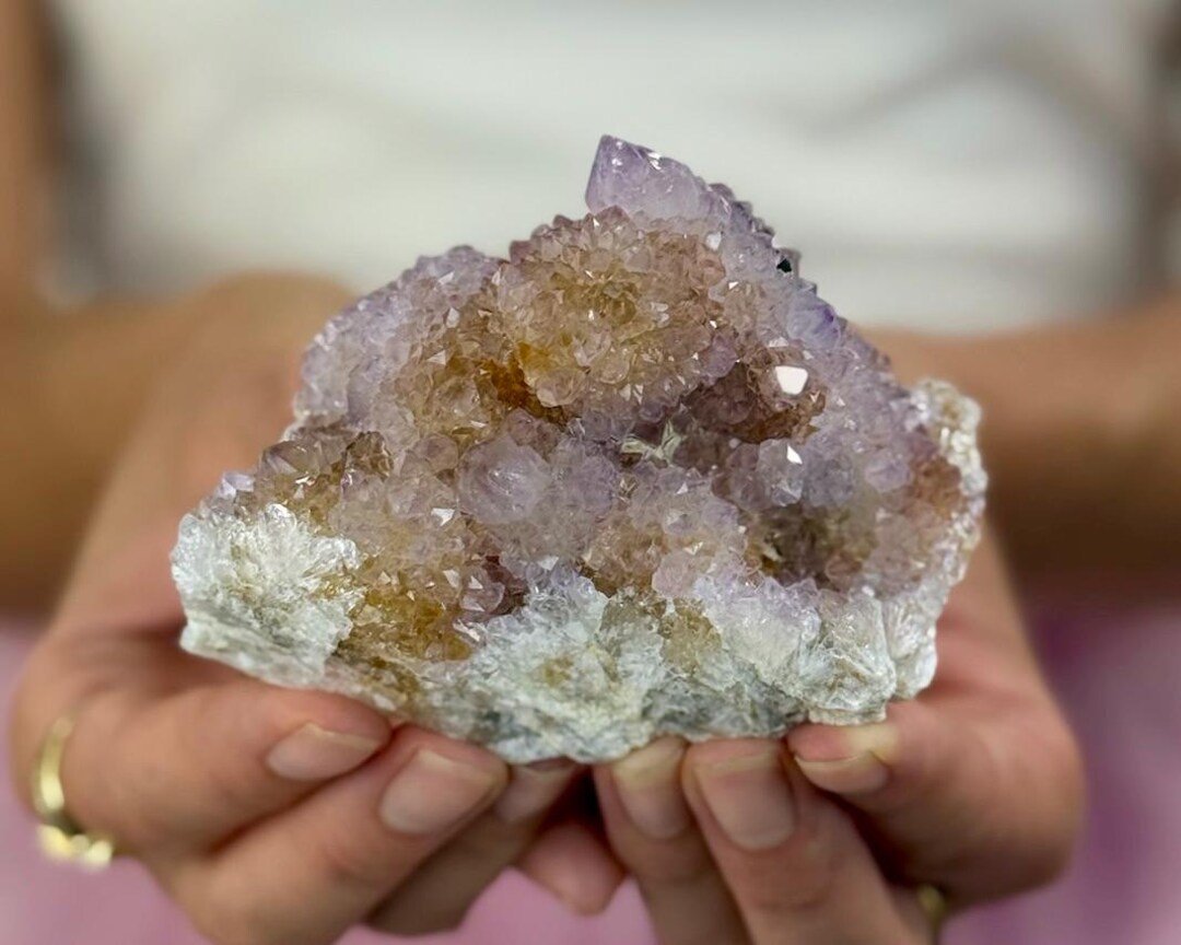 Spirit Quartz Cluster: Lilac Citrine Crystal, Lithium Energy - Etsy