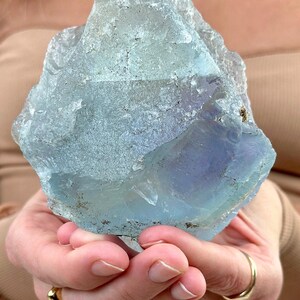 Rare Blue Fluorite Crystal From Fujian, China – Raw Natural Formation ...