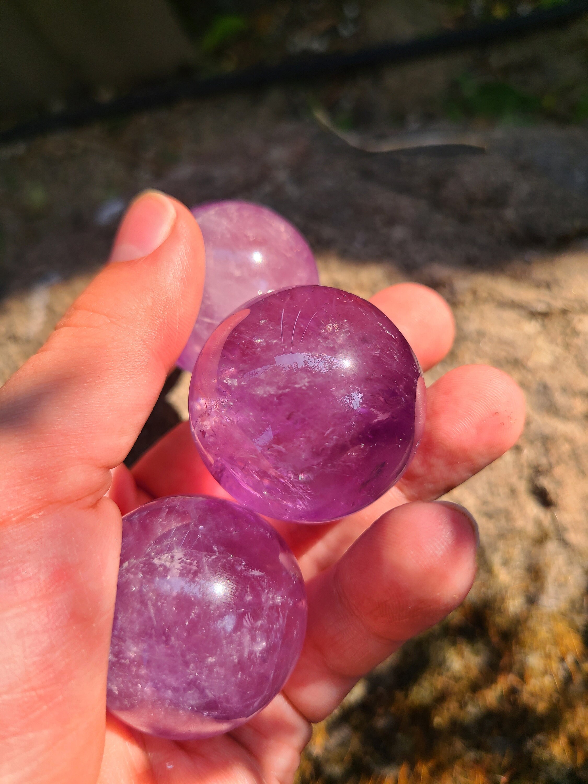 Vibrant Amethyst Sphere 38mm Polished Amethyst Crystal Ball | Etsy