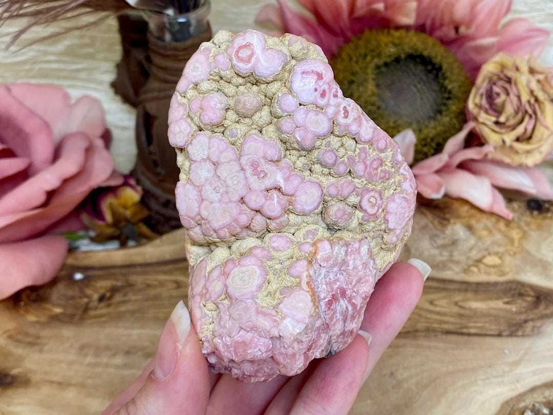 Rare Botryoidal Rhodochrosite Specimen: Argentina Collector's Mineral ...
