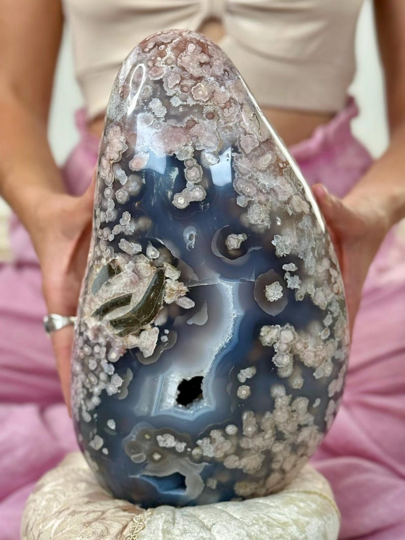 XL Flower Agate Freeform From Madagascar • Collector Display Statement Piece - Etsy