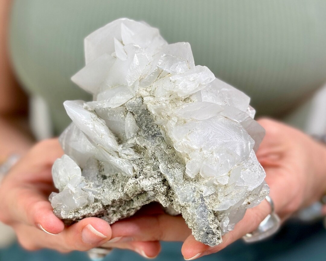 Clear Calcite Crystal Specimen, Natural Raw Calcite Mineral, Healing ...