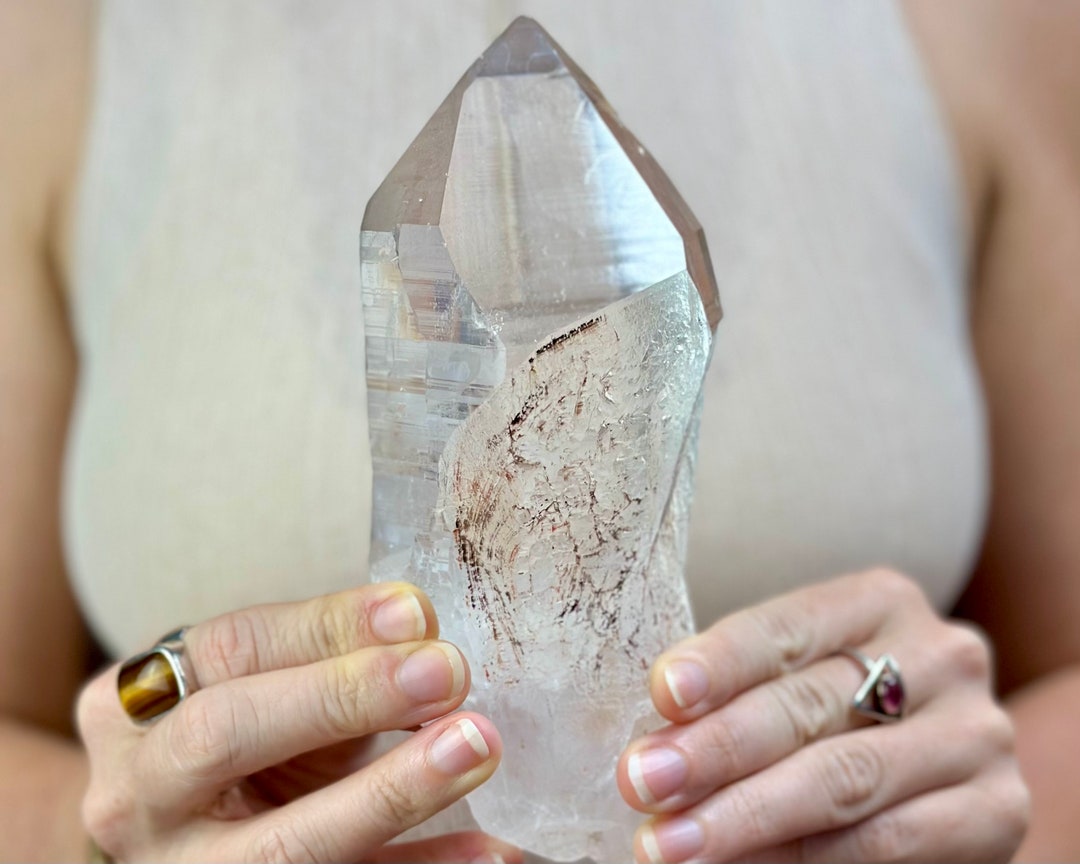 Incredible Himalayan Quartz Crystal Point, Rare Leumurian Point W ...