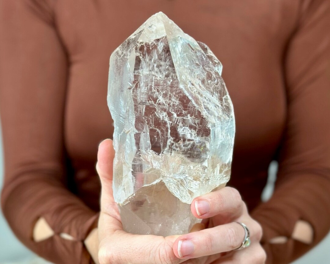 Incredible Himalayan Quartz Specimen, Large Samadhi Crystal Point, Rare ...
