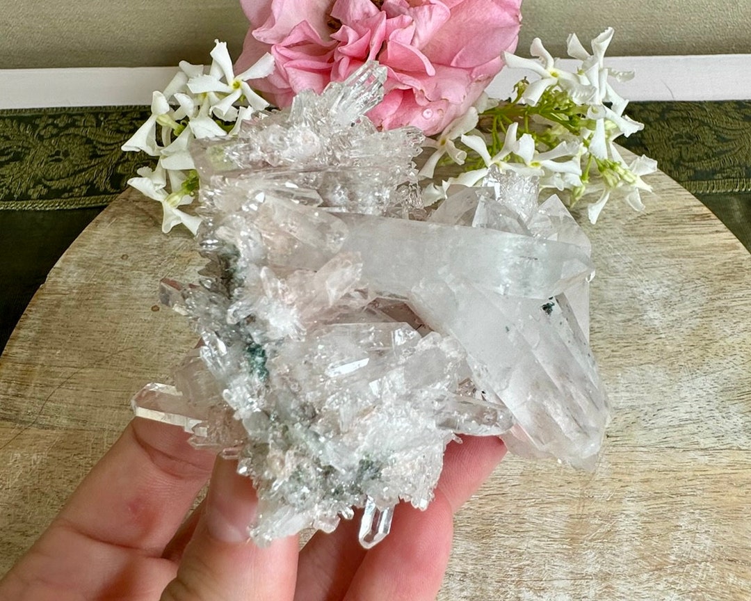 Stunning Pink Lithium Quartz Cluster, Natural Lithium Mineral Specimen ...