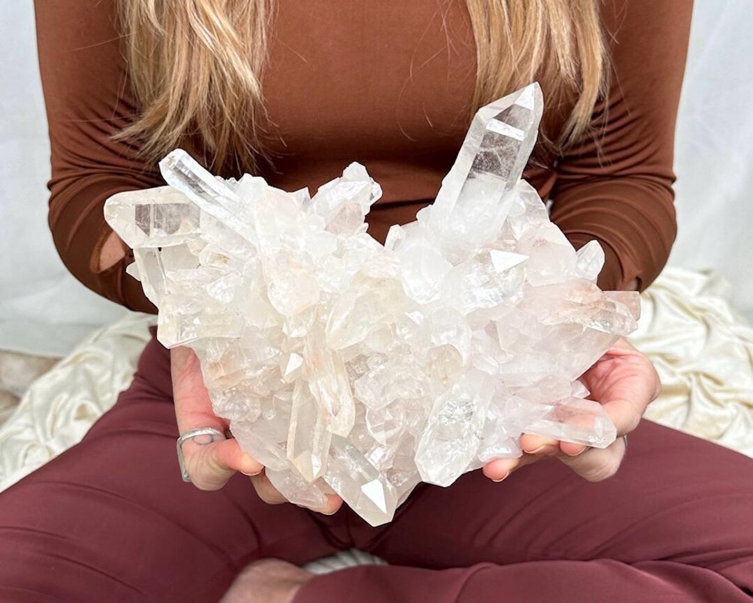 Massive Himalayan Quartz Cluster With Tower Points – Rare Collector ...