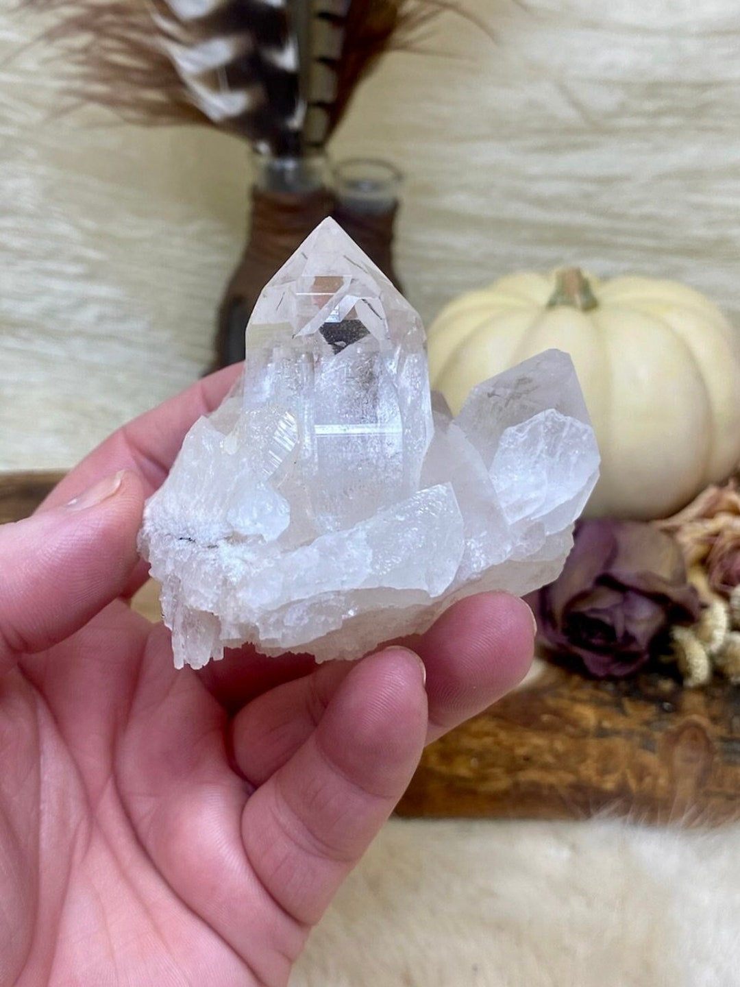 Exquisite Himalayan Quartz Cluster, Quality Samadhi Crystal Specimen ...