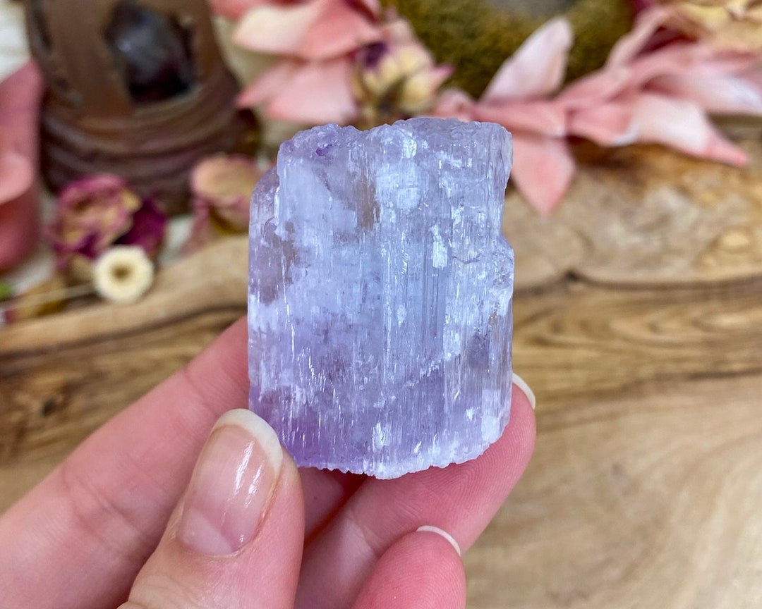 Natural Raw Kunzite – Rare Pink Spodumene, Love & Healing Crystal, High ...