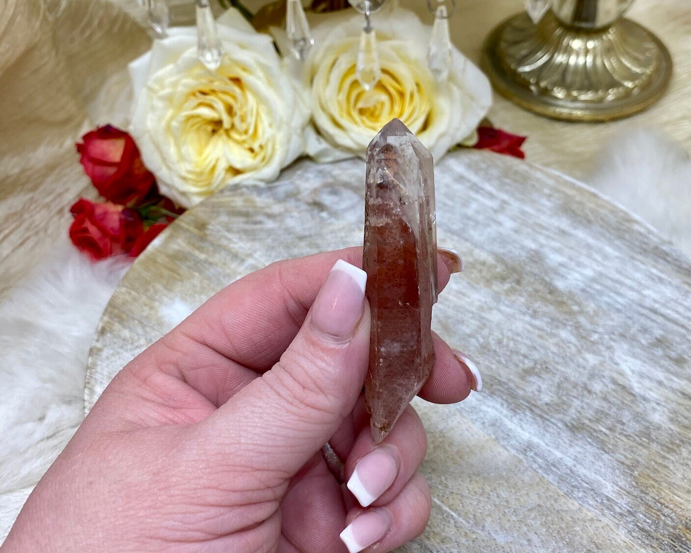 Himalayan Phantom Quartz Point Natural Red Phantom Crystal - Etsy