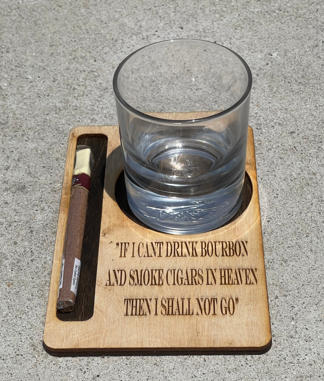 Whiskey & Cigar Tray | Etsy