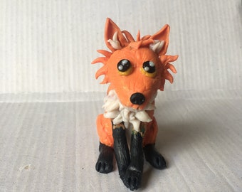 Polymer clay fox | Etsy