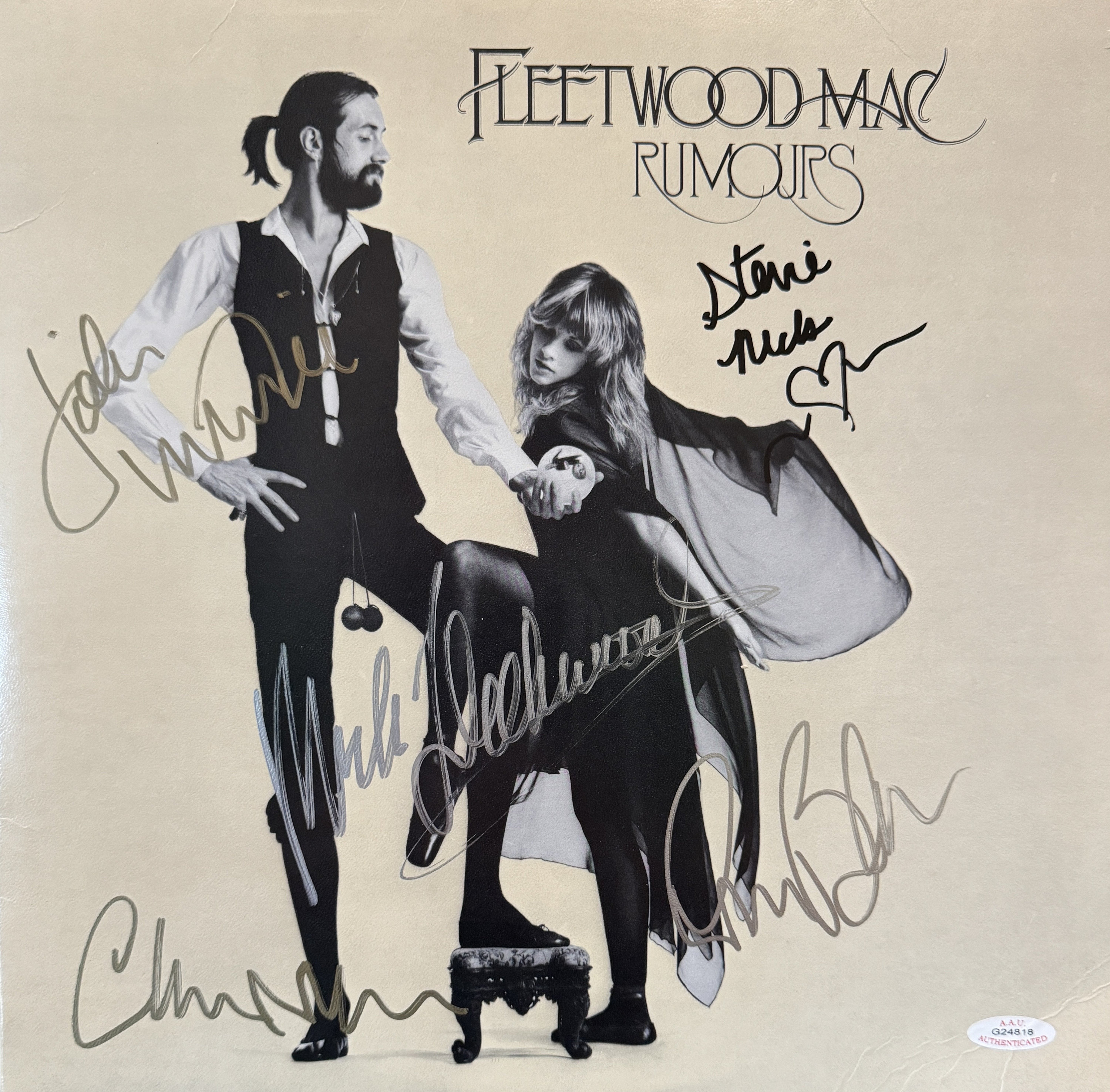 Fleetwood Mac Original Autographed rumours LP Cover COA - Etsy