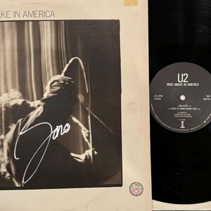Bono Original Autographed “U2 Wide Awake in America” LP Cover (COA) - Etsy