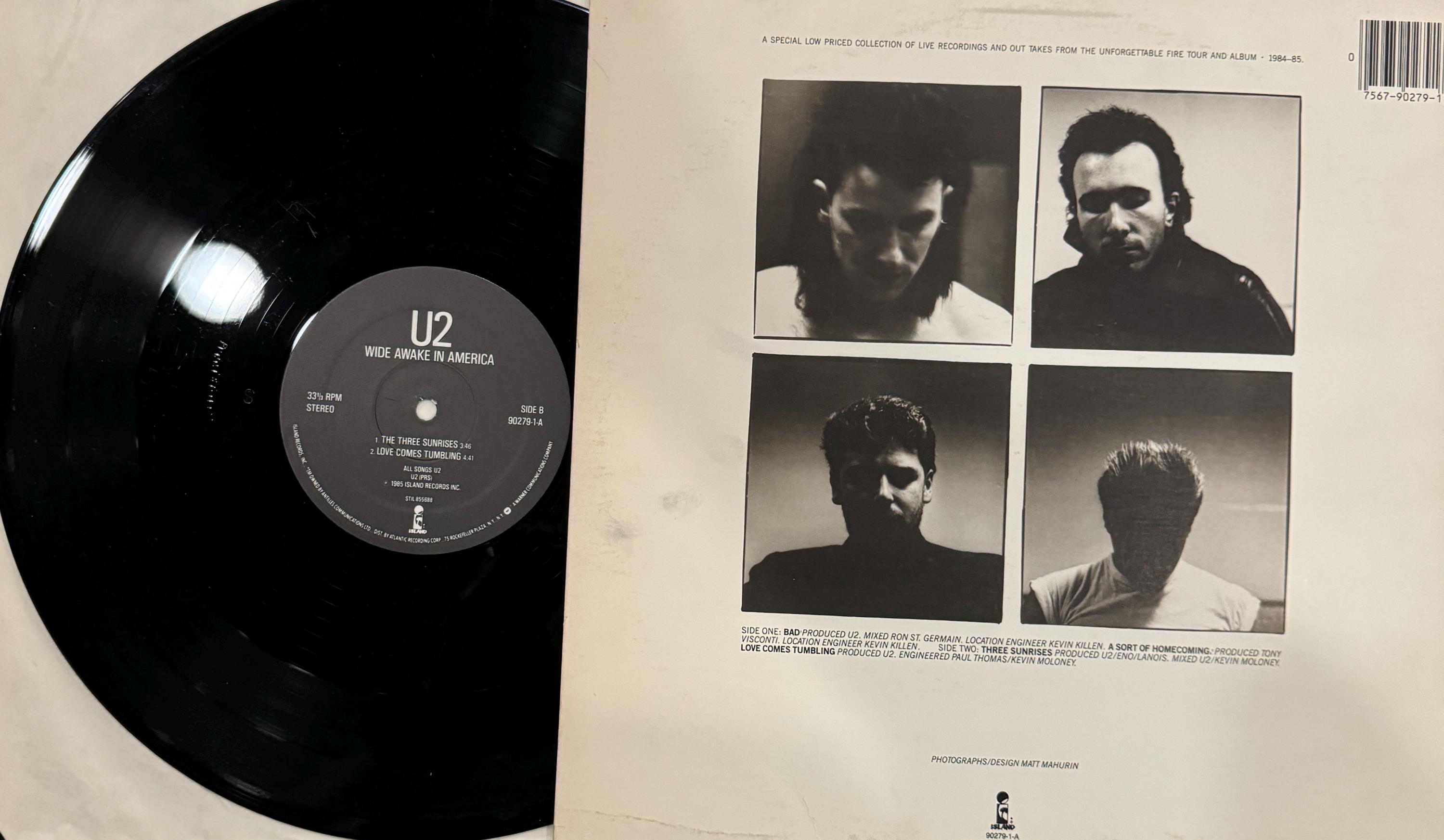 Bono Original Autographed “U2 Wide Awake in America” LP Cover (COA) - Etsy