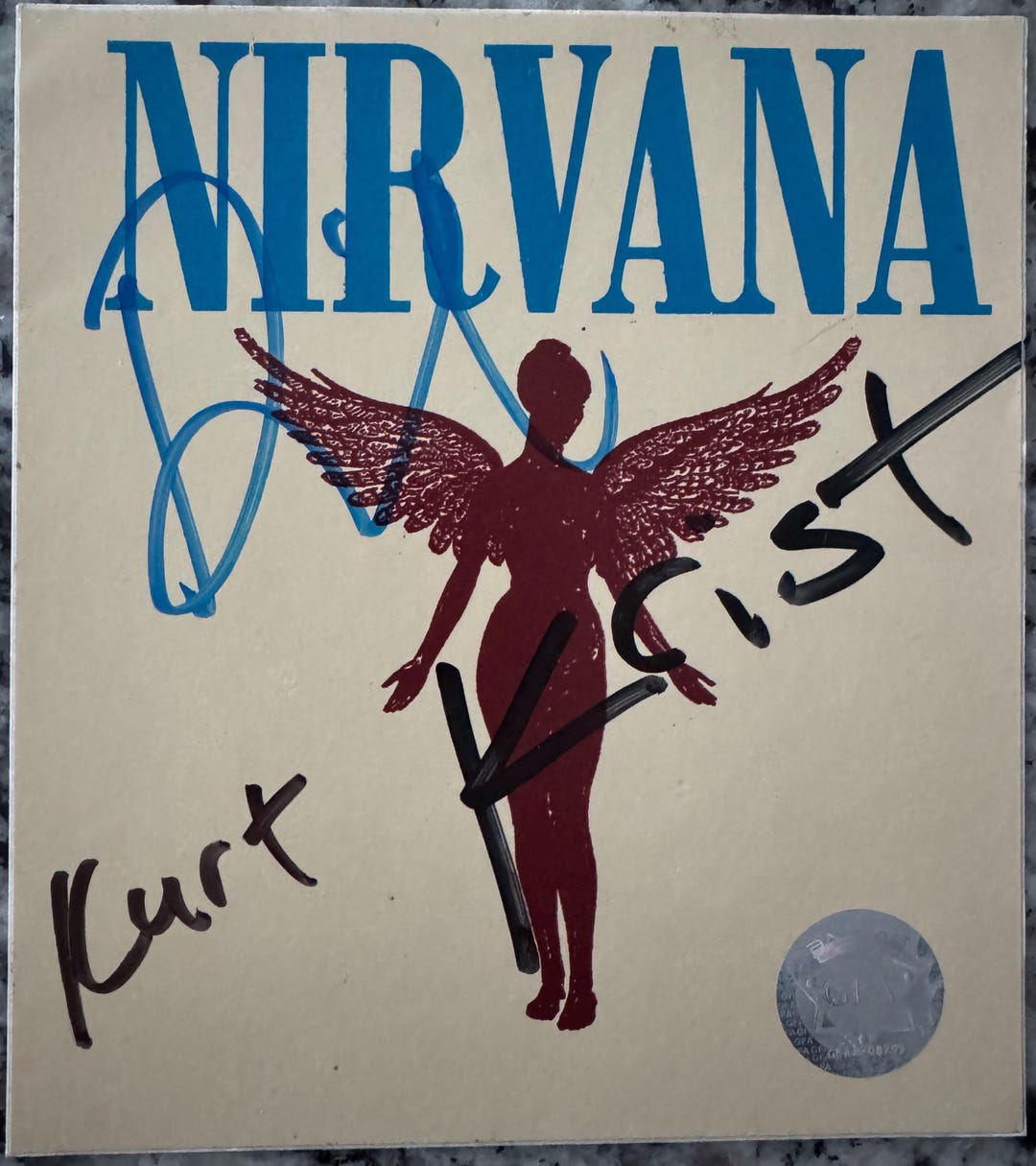 Nirvana Original Autographed in Utero 4-1/2x5-1/2 Inch Sticker COA - Etsy