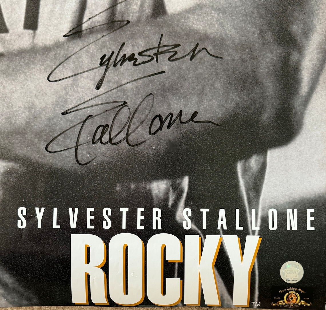 Sylvester Stallone Autographed "rocky" Poster (COA) - Etsy