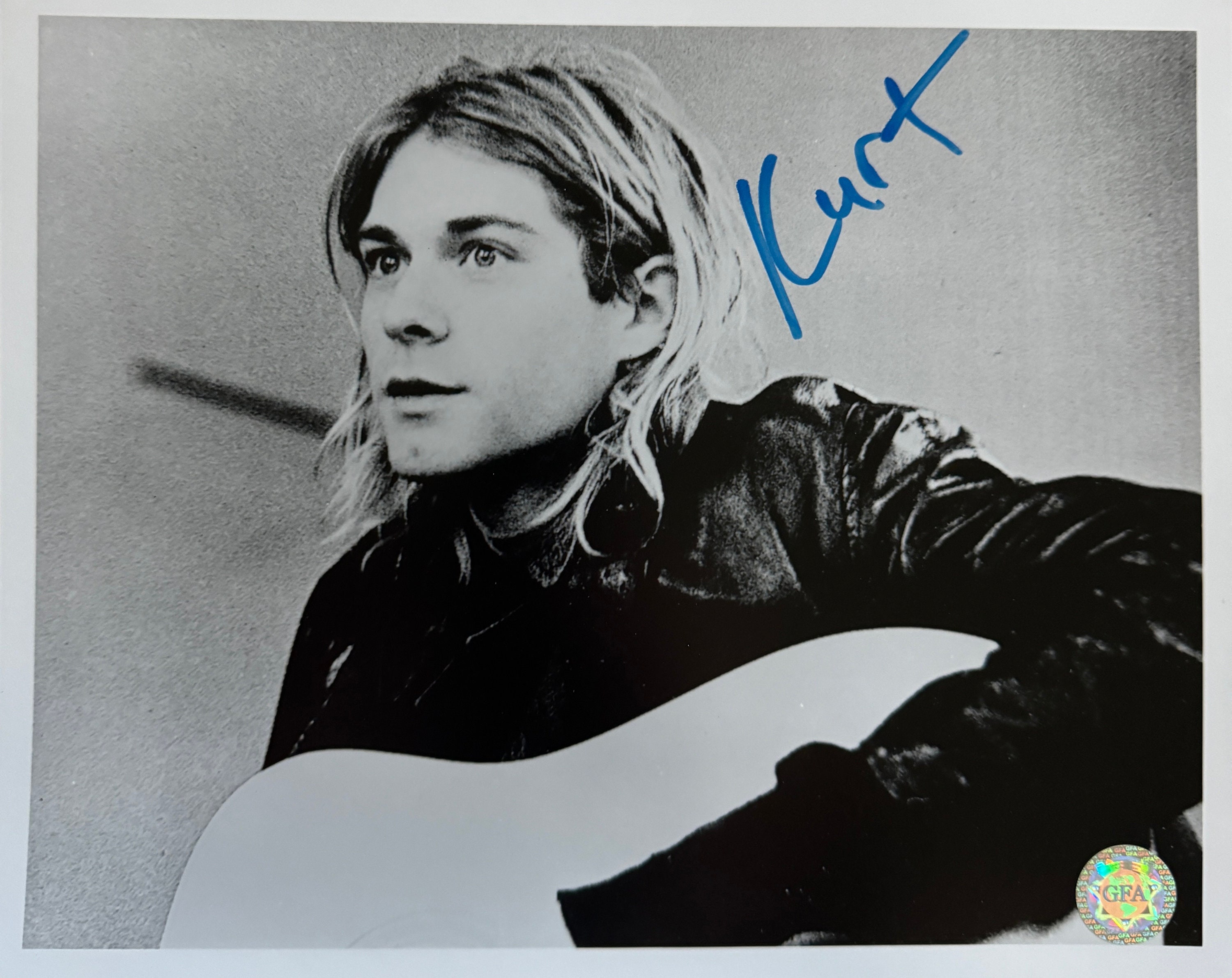 Kurt Cobain Original Autographed 8x10 Photo COA - Etsy