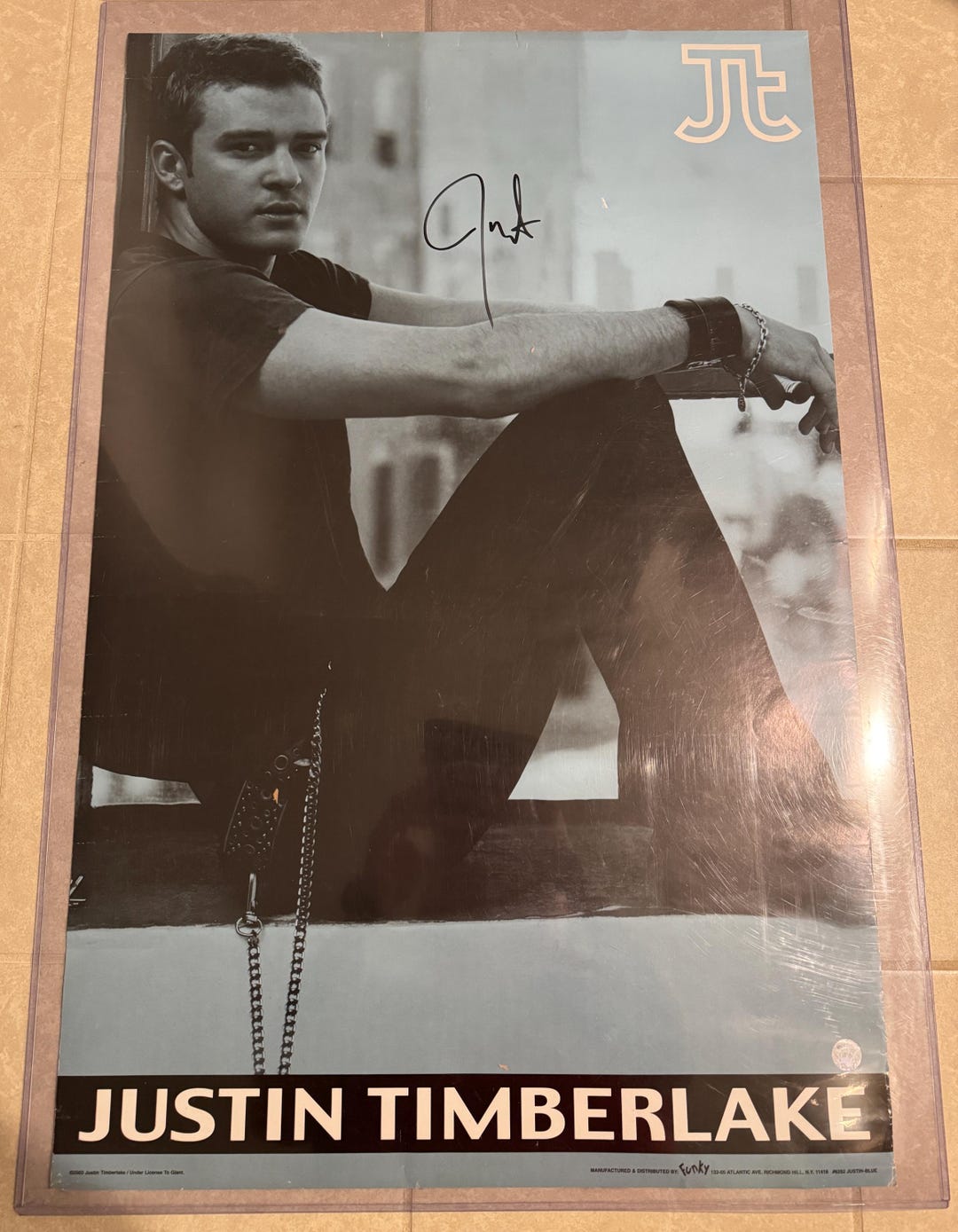 Justin Timberlake Original Autographed Color Poster (COA) - Etsy
