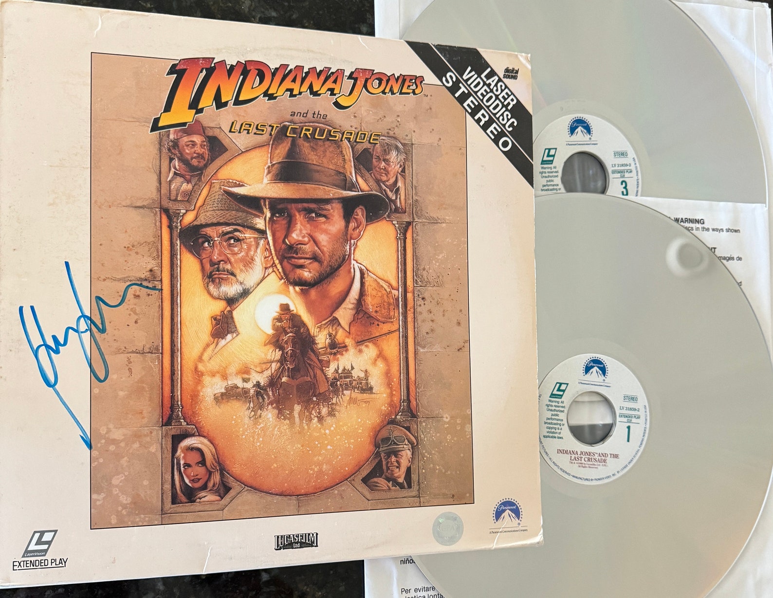 Harrison Ford indiana Jones and the Last Crusade Original Autographed ...