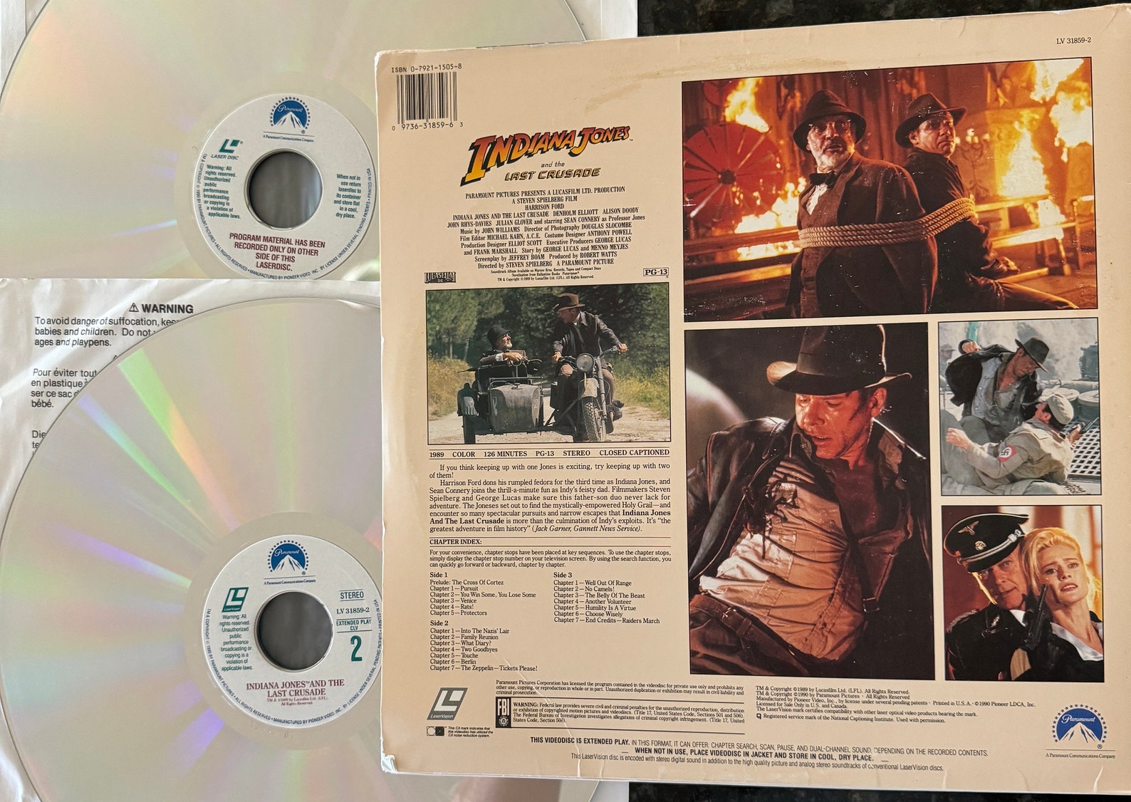 Harrison Ford indiana Jones and the Last Crusade Original Autographed ...