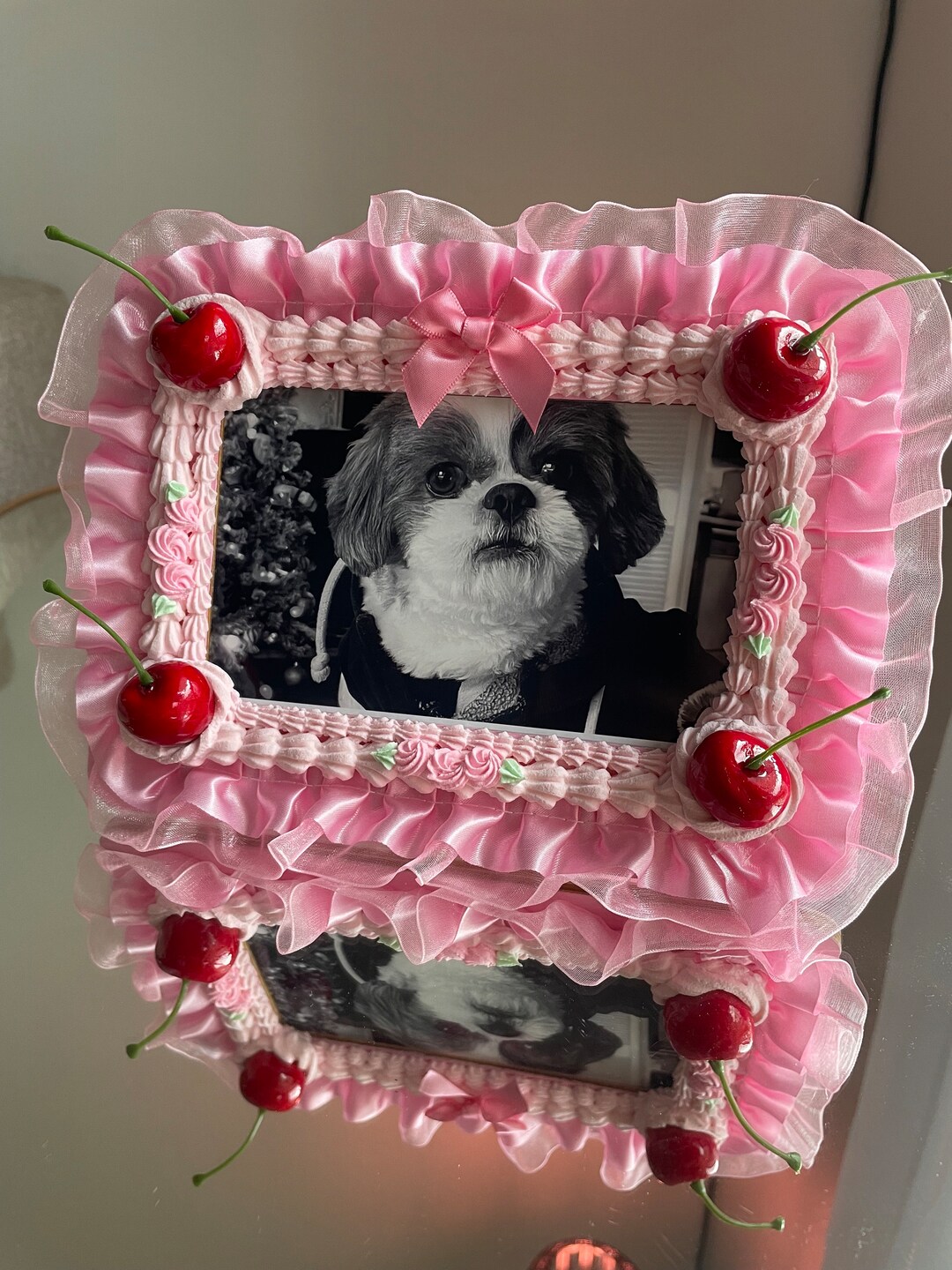 Fake Cake Pink Ribbon Picture Frame pink - Etsy