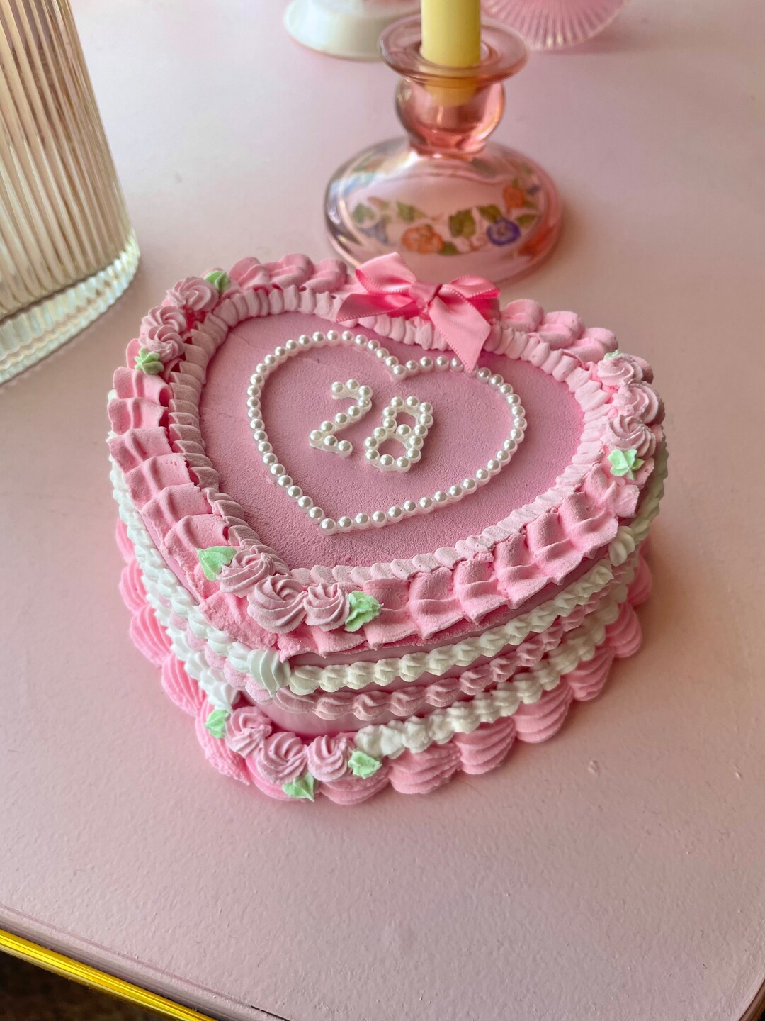 Vintage Heart Fake Cake Custom Number Jewelry Box - Etsy